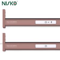 China Wall Mounted LED Closet Rod with Shelf - 600mm to 800mm Length, 6.2W to 8.4W LED Lighting, DC12V Power for sale