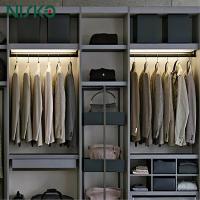 China Wall Mounted LED Closet Rod with Shelf - 600mm to 800mm Length, 6.2W to 8.4W LED Lighting, DC12V Power for sale