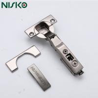 China Black Clip-On Soft Close Hinge 105° Two-Way Adjustable Wooden Cabinet Door Hinge for sale