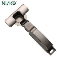 China Black Clip-On Soft Close Hinge 105° Two-Way Adjustable Wooden Cabinet Door Hinge for sale