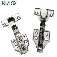 China 2D Hydraulic Soft Closing Cabinet Door Hinges Clip-On 110 Degree for Wardrobe Bedroom for sale