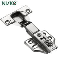 China 2D Hydraulic Soft Closing Cabinet Door Hinges Clip-On 110 Degree for Wardrobe Bedroom for sale