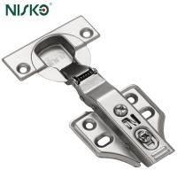China 2D Hydraulic Soft Closing Cabinet Door Hinges Clip-On 110 Degree for Wardrobe Bedroom for sale