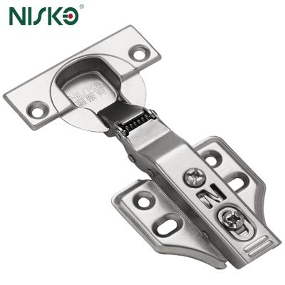 China 2D Hydraulic Soft Closing Cabinet Door Hinges Clip-On 110 Degree for Wardrobe Bedroom for sale