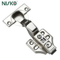 China 2D Hydraulic Soft-Close Hinge Clip On Cabinet Hinge Adjustable Wardrobe Door Hinge for sale