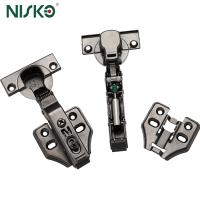 China 3D Nickel Plated Soft Close Cabinet Door Hinge 40kg Load 110 Degree Opening for Wooden Furniture for sale