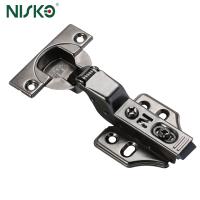 China 3D Nickel Plated Soft Close Cabinet Door Hinge 40kg Load 110 Degree Opening for Wooden Furniture for sale