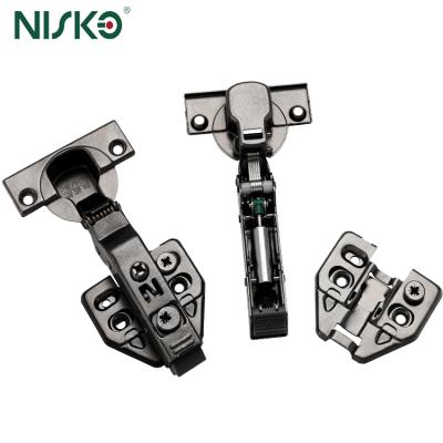 China 3D Clip-On Soft Close Cabinet Hinge 105° Opening Angle Nickel Plated Zinc Alloy for Kitchen Wardrobe for sale