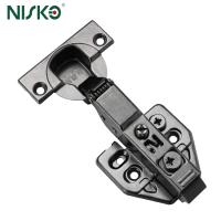 China 3D Clip-On Soft Close Cabinet Hinge 105° Opening Angle Nickel Plated Zinc Alloy for Kitchen Wardrobe for sale