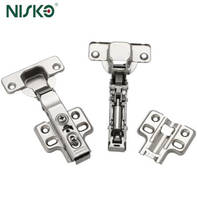 China 2D Adjustable Clip-On Soft Closing Cabinet Door Hinge 32mm Hole Spacing Zinc Alloy for sale