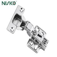 China NISKO Two Ways Slide-On Soft Closing Cabinet Door Hinge 105° Adjustable Zinc Alloy for sale