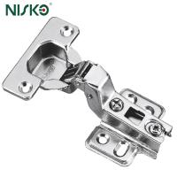 China NISKO Two Ways Slide-On Soft Closing Cabinet Door Hinge 105° Adjustable Zinc Alloy for sale