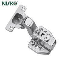China NISKO Clip-On Soft Closing Hinge 3D Adjustable Heavy Duty 50kg Cabinet Door Hinge for sale