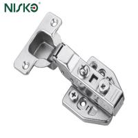 China NISKO Clip-On Soft Closing Hinge 3D Adjustable Heavy Duty 50kg Cabinet Door Hinge for sale
