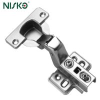 China 2D Clip-On Cabinet Hinge 105° Soft Close Two Way Adjustable Door Hinge Zinc Alloy for sale