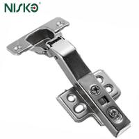 China 45 Degree Soft Closing Hinge Nickel Plating Clip-On Cabinet Door Hinge 50,000 Cycles for sale