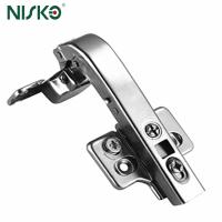 China 90 Degree Soft Closing Hinge 3D Adjustable Clip-On Cabinet Door Hinge 50K Cycles for sale