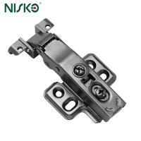 China 3D Adjustable Soft Closing Hinge 45kg Load Capacity Two-Way Clip-On Aluminum Cabinet Door Hinge for Wardrobe for sale