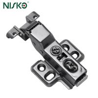 China 3D Adjustable Soft Closing Hinge 45kg Load Capacity Two-Way Clip-On Aluminum Cabinet Door Hinge for Wardrobe for sale