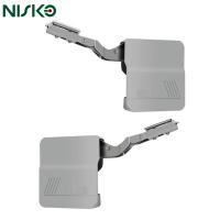 China C57 Flap Stay Fittings for Wall Cabinet - Soft Close Free Stop with 2.5-6kg Capacity and Adjustable Force for sale