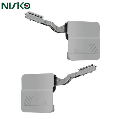 China C57 Flap Stay Fittings for Wall Cabinet - Soft Close Free Stop with 2.5-6kg Capacity and Adjustable Force for sale