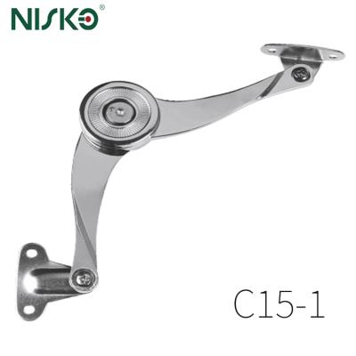 China Zinc Alloy Flap Fittings Chrome Plated 4-8kg Loading Capacity Cabinet Door Hinge Mechanism for sale