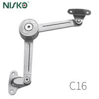 China Zinc Alloy Flap Fittings Chrome Plated 4-8kg Loading Capacity Cabinet Door Hinge Mechanism for sale