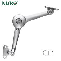 China Zinc Alloy Flap Fittings Chrome Plated 4-8kg Loading Capacity Cabinet Door Hinge Mechanism for sale