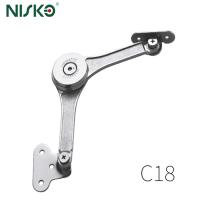 China Zinc Alloy Flap Fittings Chrome Plated 4-8kg Loading Capacity Cabinet Door Hinge Mechanism for sale