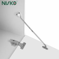 China Two-Fold Flap Rod Cabinet Door Support with Soft-Closing Damping - Zinc-Plated Steel Construction for Kitchen & Bathroom Cabinets for sale