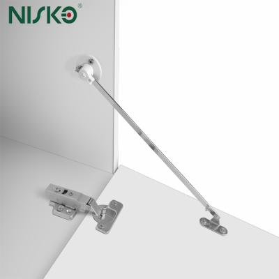 China Two-Fold Flap Rod Cabinet Door Support with Soft-Closing Damping - Zinc-Plated Steel Construction for Kitchen & Bathroom Cabinets for sale