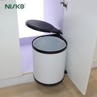China Built-In Kitchen Cabinet Waste Bin with Soft-Closing Lid - 30L/40L/50L Capacity Pull-Out Trash Can for sale