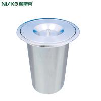 China Built-in Kitchen Counter Waste Bin 1.5L-3.5L Capacity SUS304 Stainless Steel Hidden Trash Can for sale