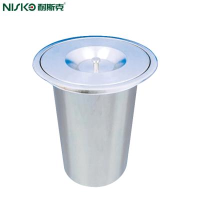 China Built-in Kitchen Counter Waste Bin 1.5L-3.5L Capacity SUS304 Stainless Steel Hidden Trash Can for sale
