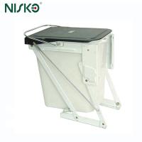 China Built-In Kitchen Cabinet Dustbin with Tilting Mechanism - 60-80cm Cabinet Fit, Food-Grade PP Construction for sale