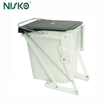 China Built-In Kitchen Cabinet Dustbin with Tilting Mechanism - 60-80cm Cabinet Fit, Food-Grade PP Construction for sale