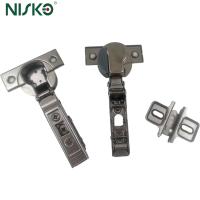 China NISKO Clip On Soft Closing Cabinet Door Hinges 3D Adjustable 50kg Heavy Duty Zinc Alloy Furniture Fittings for sale