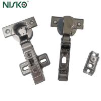China NISKO Clip On Soft Closing Cabinet Door Hinges 3D Adjustable 50kg Heavy Duty Zinc Alloy Furniture Fittings for sale