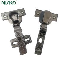 China NISKO Clip On Soft Closing Cabinet Door Hinges 3D Adjustable 50kg Heavy Duty Zinc Alloy Furniture Fittings for sale