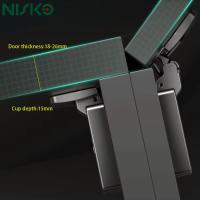 China 4D Slim Soft Close Cabinet Hinge Hydraulic Concealed for 18-25mm Thick Doors for sale