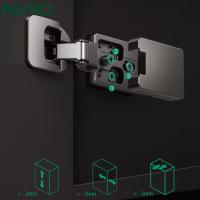 China 4D Adjustable Soft Close Cabinet Door Hinge 18-25mm Thick Door 50kg Capacity for Kitchen Bedroom Hotel Furniture for sale