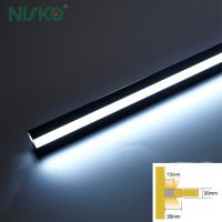 China Recessed Surface Corner Mounted LED Strip Light 12V Aluminium Profile Cabinet Lamp 3000K 4000K for sale