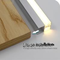 China Recessed Surface Corner Mounted LED Strip Light 12V Aluminium Profile Cabinet Lamp 3000K 4000K for sale