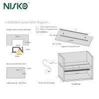 China Ultra-Thin LED Aluminum Profile Strip Light 3000K 4000K Dimmable Cabinet Closet Lighting for sale