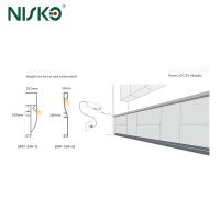 China Aluminium LED Skirting Board Light Strip 3000K 4000K for Tile Wardrobe Closet Decoration for sale