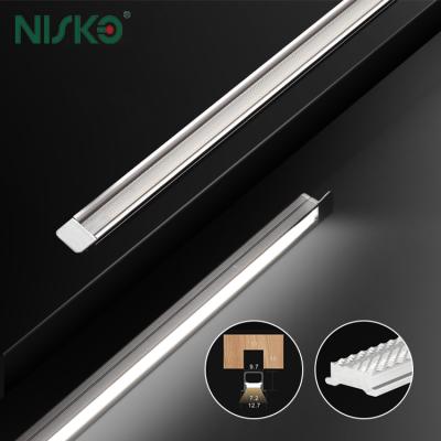 China Recessed Linear LED Strip Bar Closet Light 3000K 4000K Dimmable Aluminum Profile for Kitchen Shelves for sale
