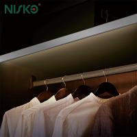 China Ultra Slim LED Strip Light Aluminum Profile 3000K 4000K Silicone Shelves Light for Wardrobe Closet for sale