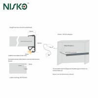China Ultra Slim LED Strip Light Aluminum Profile 3000K 4000K Silicone Shelves Light for Wardrobe Closet for sale