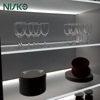 China 12V DC Surface Mounted LED Glass Panel Cabinet Linear Light Bar Aluminum Slot 3000K 4000K for sale