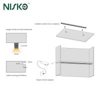 China Built-In LED Light Strip Surface Mounted Aluminum Slot Shelf Light Bar 3000K 4000K Dimmable for sale